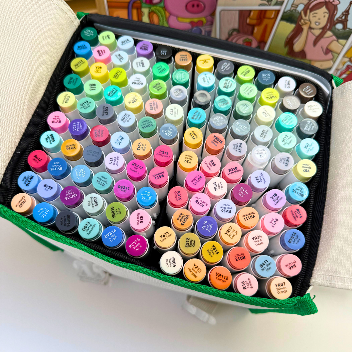 Ohuhu Honolulu B Markers – 120 stk. (Brush & Fine Tip) – Jeanett ...